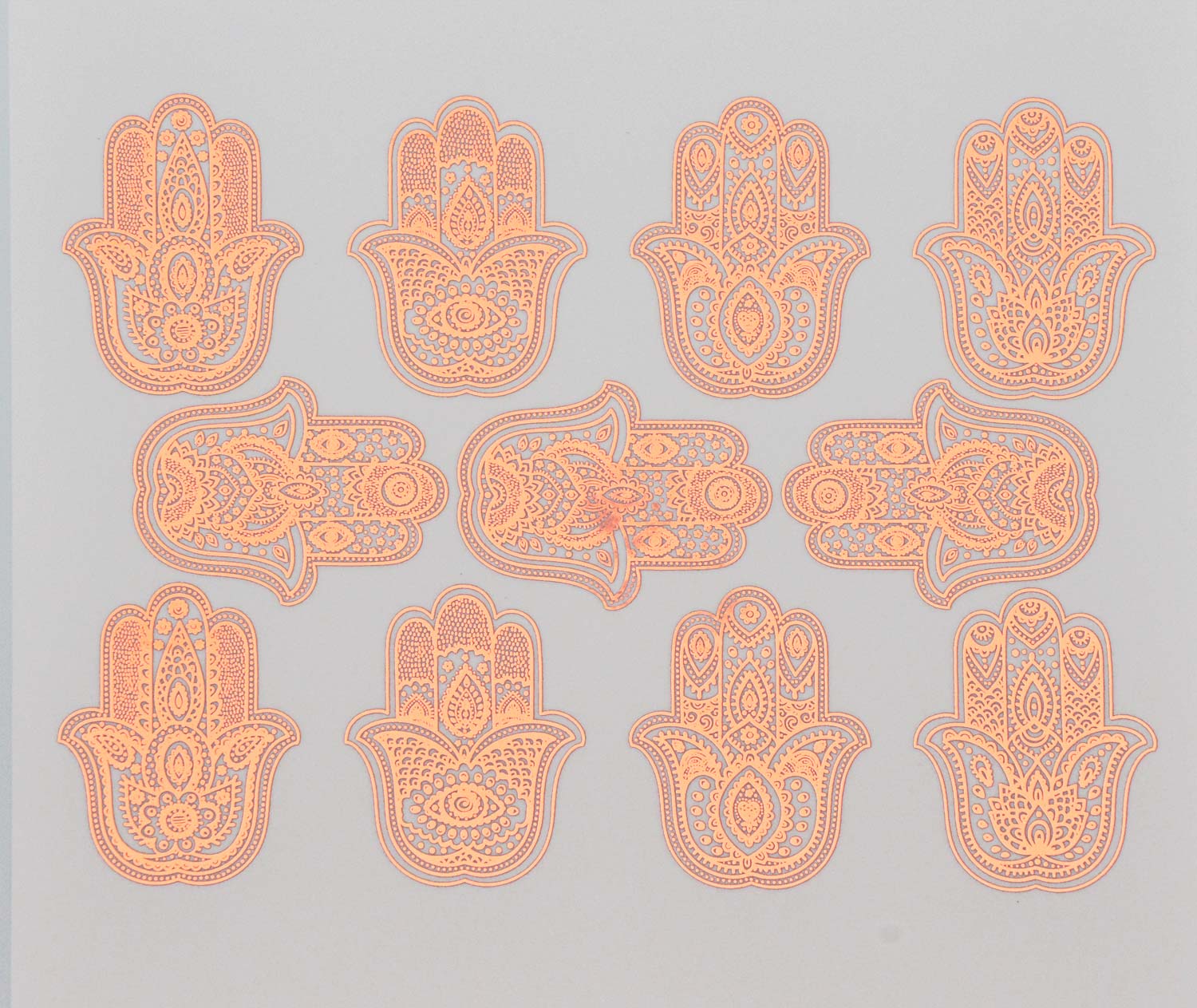 Hamsa Hand Decals - Glassware - Enamel – Milestone Decal Art