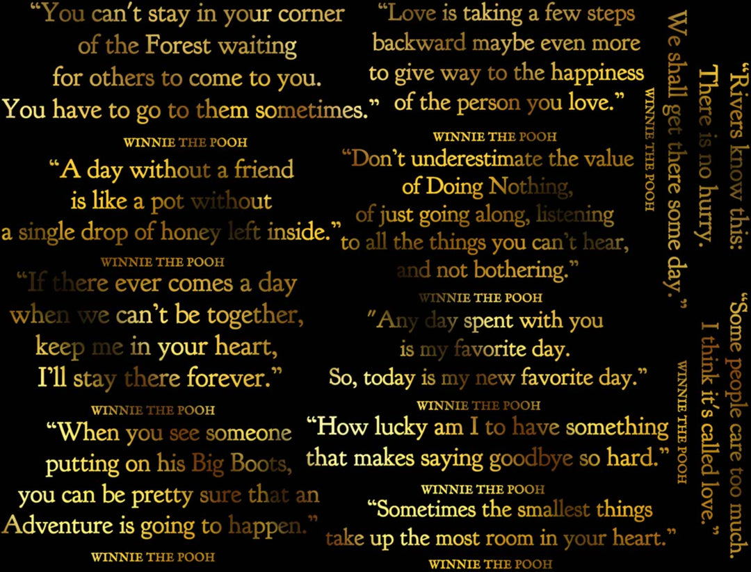 Winnie the Pooh Quote Decals - Ceramic Cone 017 - Fused Glass - Enamel ...