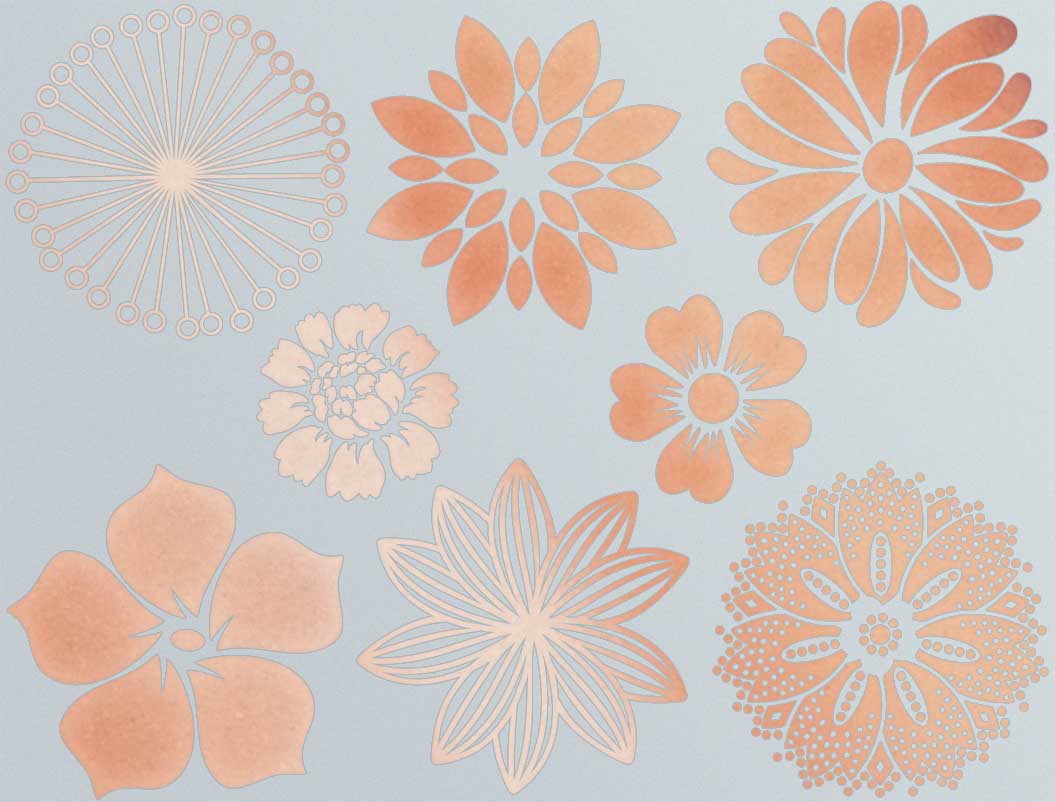 Large Flower Decals - Glassware - Enamel – Milestone Decal Art